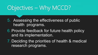 MCCD - Medical Certification of Cause of Death | PPTX
