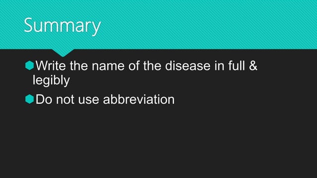 MCCD - Medical Certification of Cause of Death | PPTX