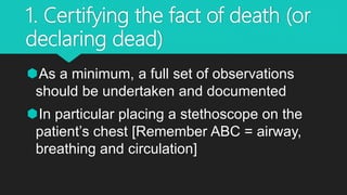MCCD - Medical Certification of Cause of Death | PPTX