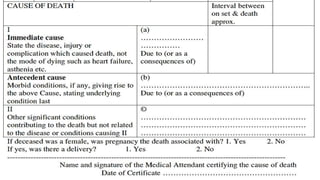MCCD - Medical Certification of Cause of Death | PPT