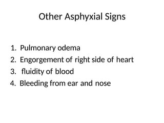 asphyxia - AND TYPES OF ASPHYXIA | PPTX