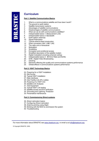 Drastic vsat installer_course | PDF
