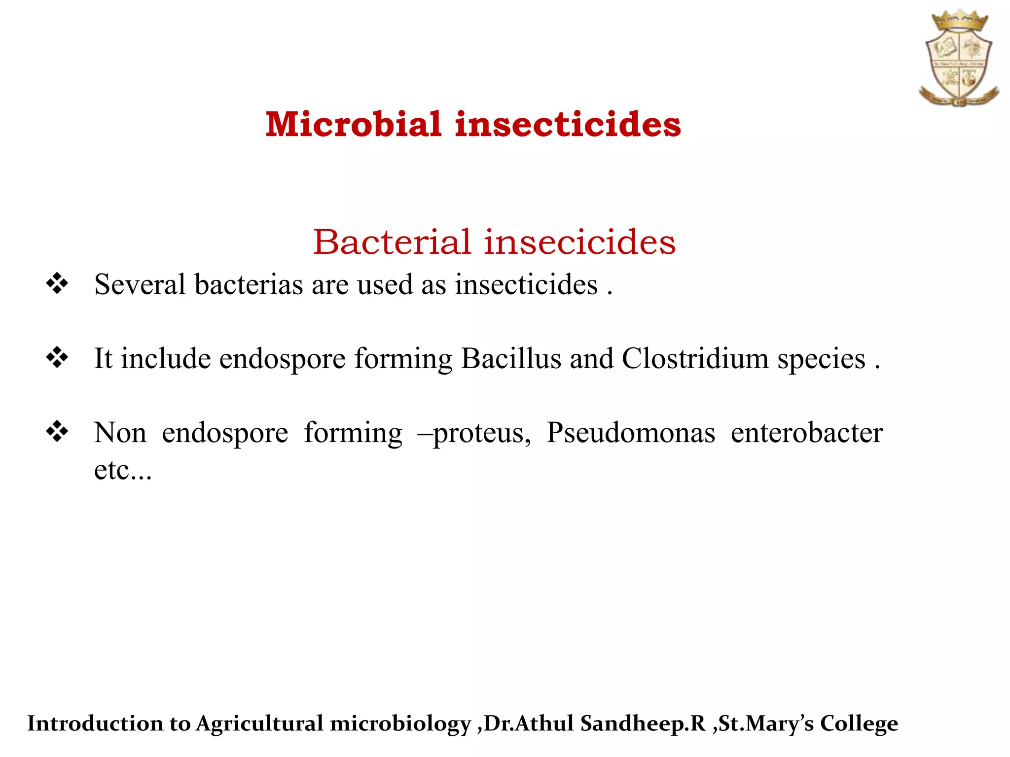 Microbiology:An Introduction to Agricultural Microbiology | PPTX