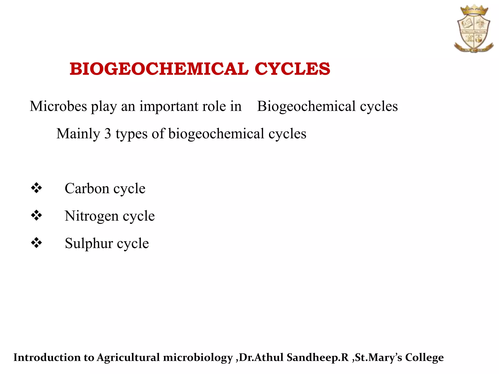 Microbiology:An Introduction to Agricultural Microbiology | PPTX