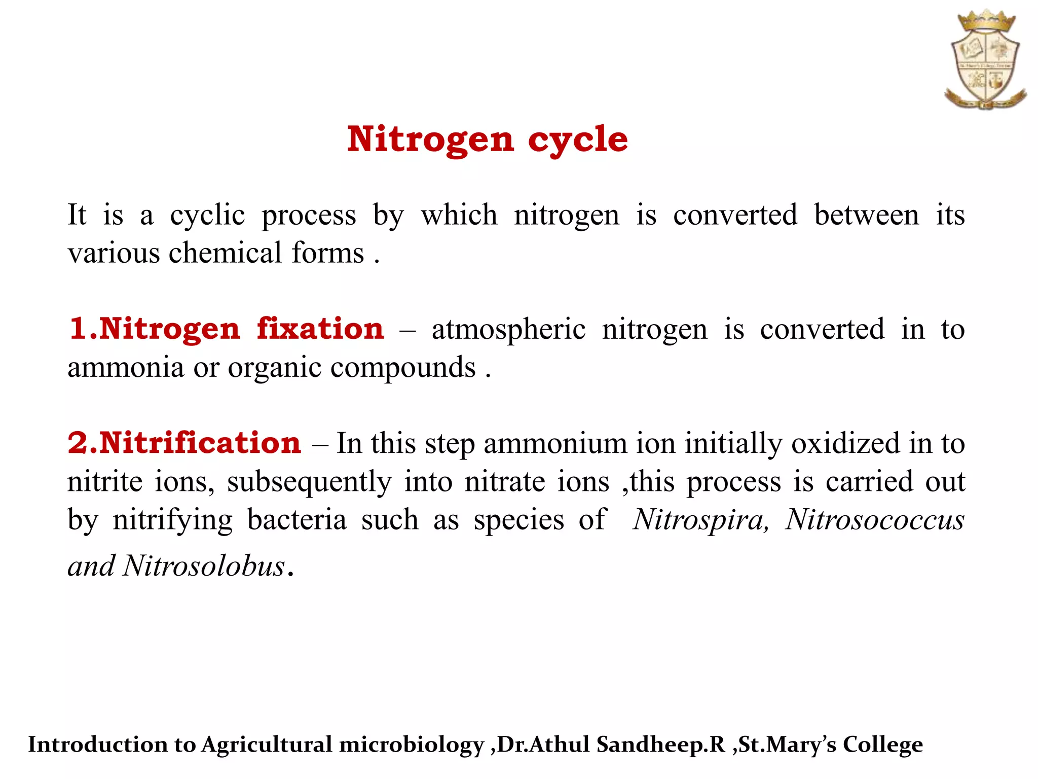 Microbiology:An Introduction to Agricultural Microbiology | PPTX