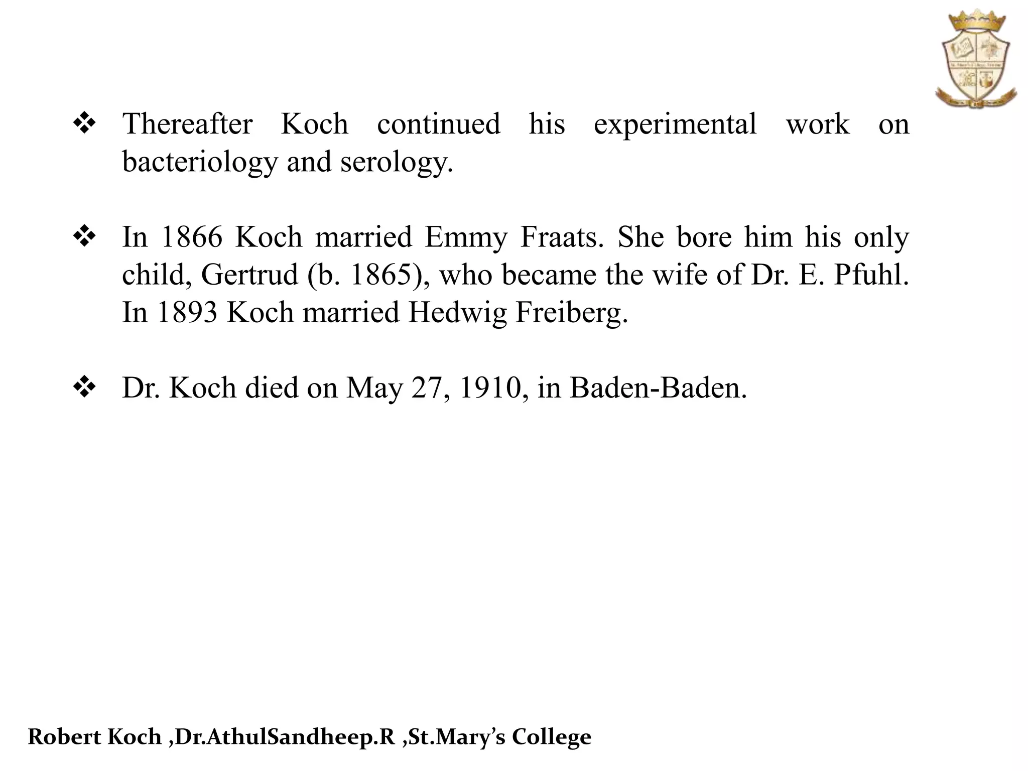 MicrobiologyAn Introduction to Robert Koch | PPTX