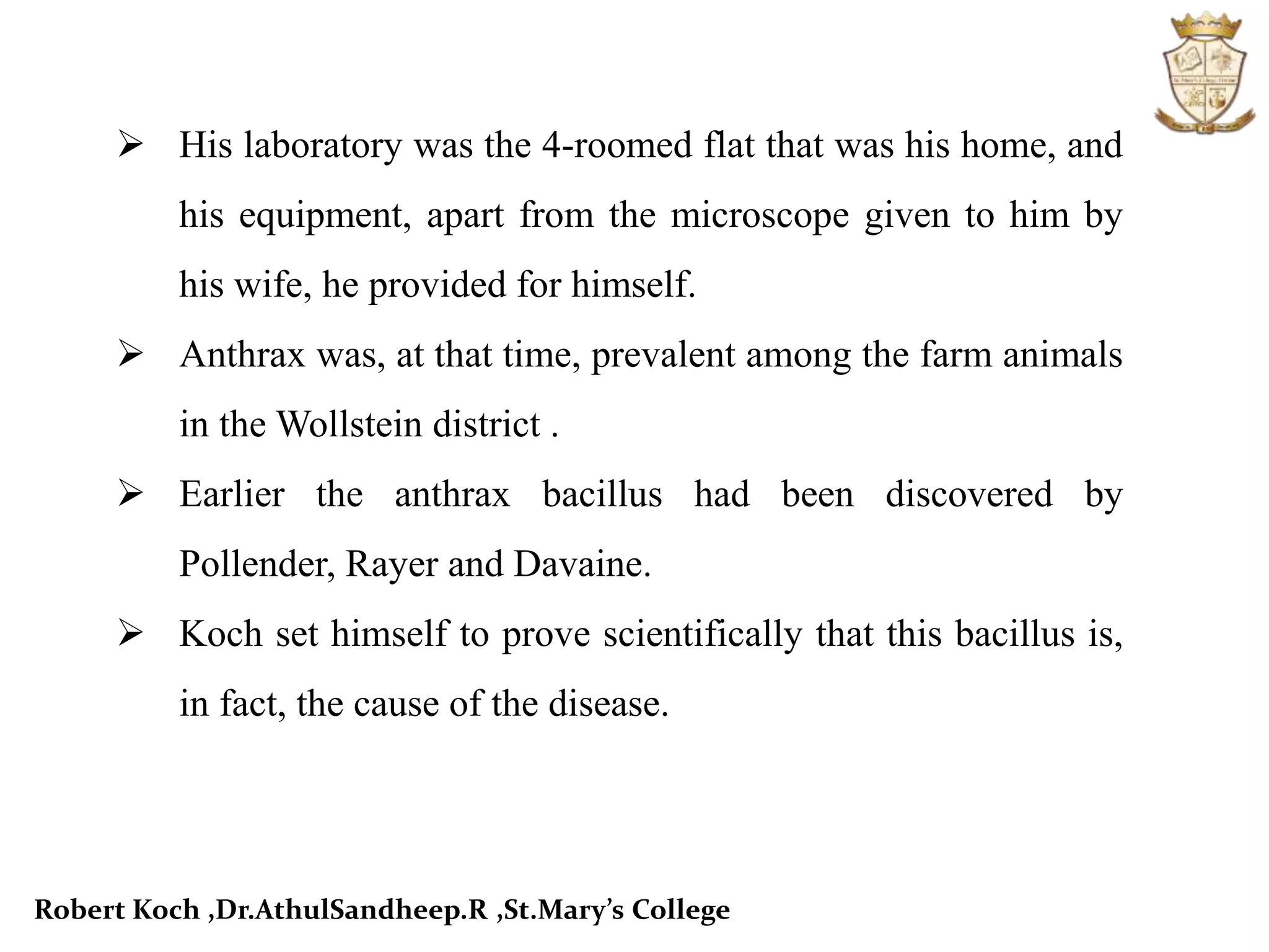 MicrobiologyAn Introduction to Robert Koch | PPTX