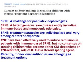steroid resistant nephrotic syndrome | PDF