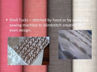 fullness in garment ( tuck dart pleats etc) | PPTX