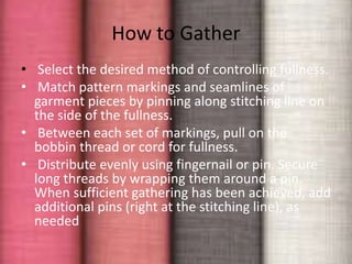 fullness in garment ( tuck dart pleats etc) | PPTX