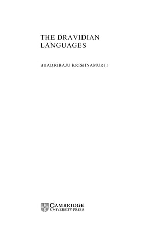 Dravidian language | PDF