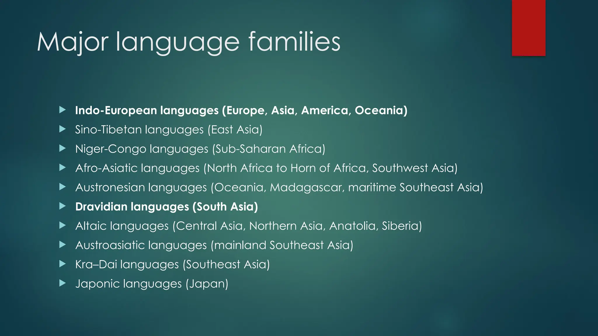 The Dravidian Languages: Tamil, Telugu, Kannada, Malayalam, Brahui ...