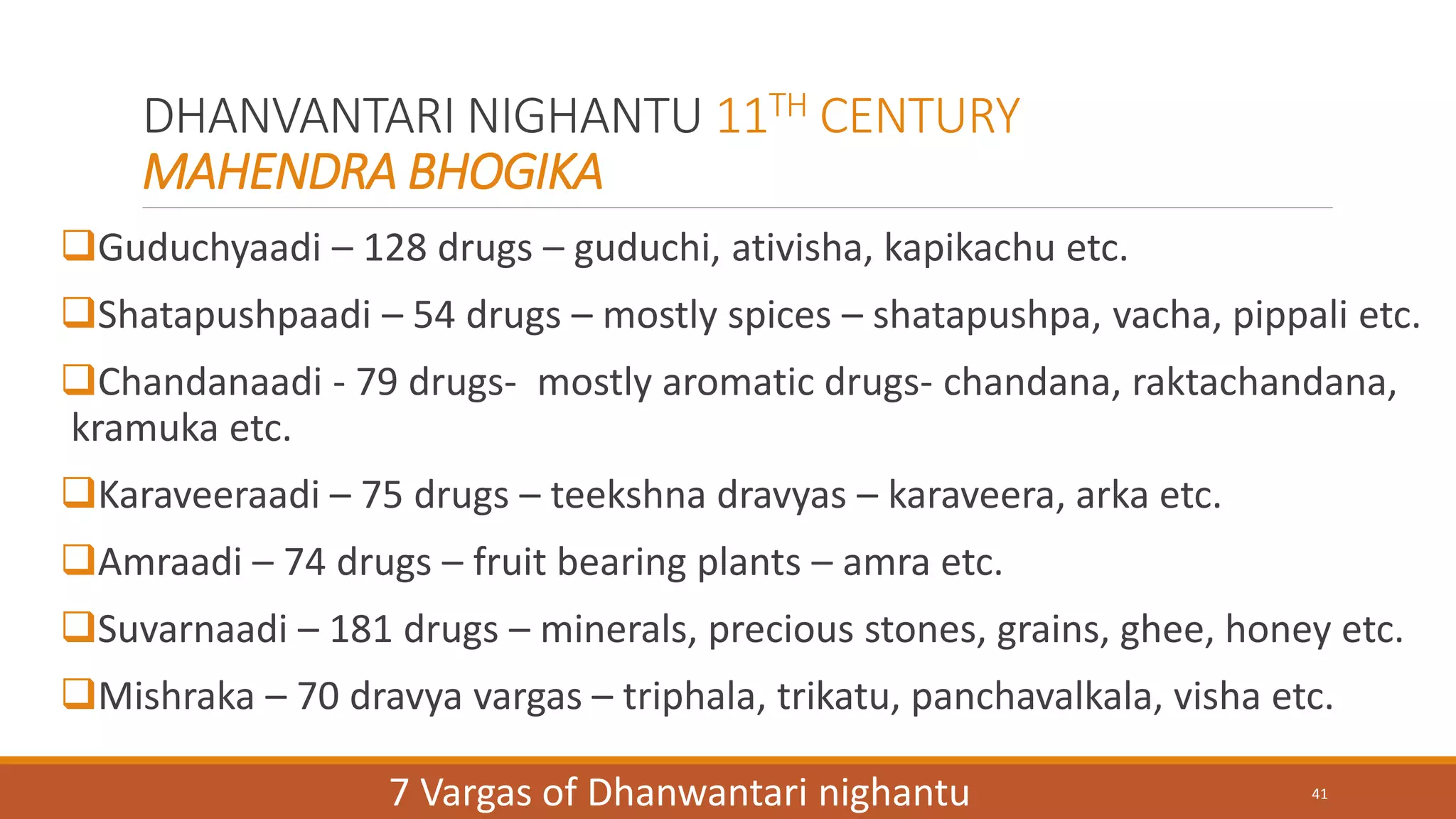 Dravyaguna Itihasa – Nighantu Parichaya | PPTX
