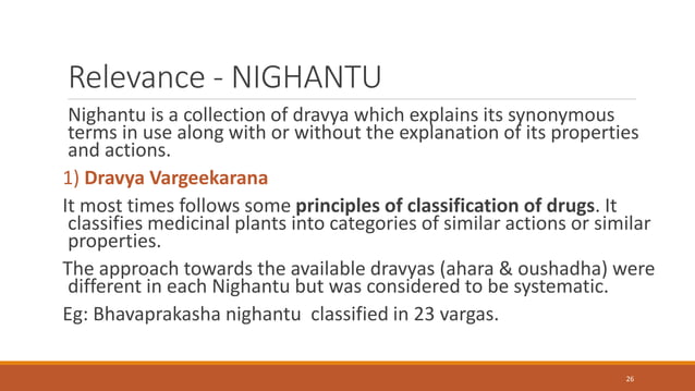 Dravyaguna Itihasa – Nighantu Parichaya | PPTX | Hinduism | Religion ...