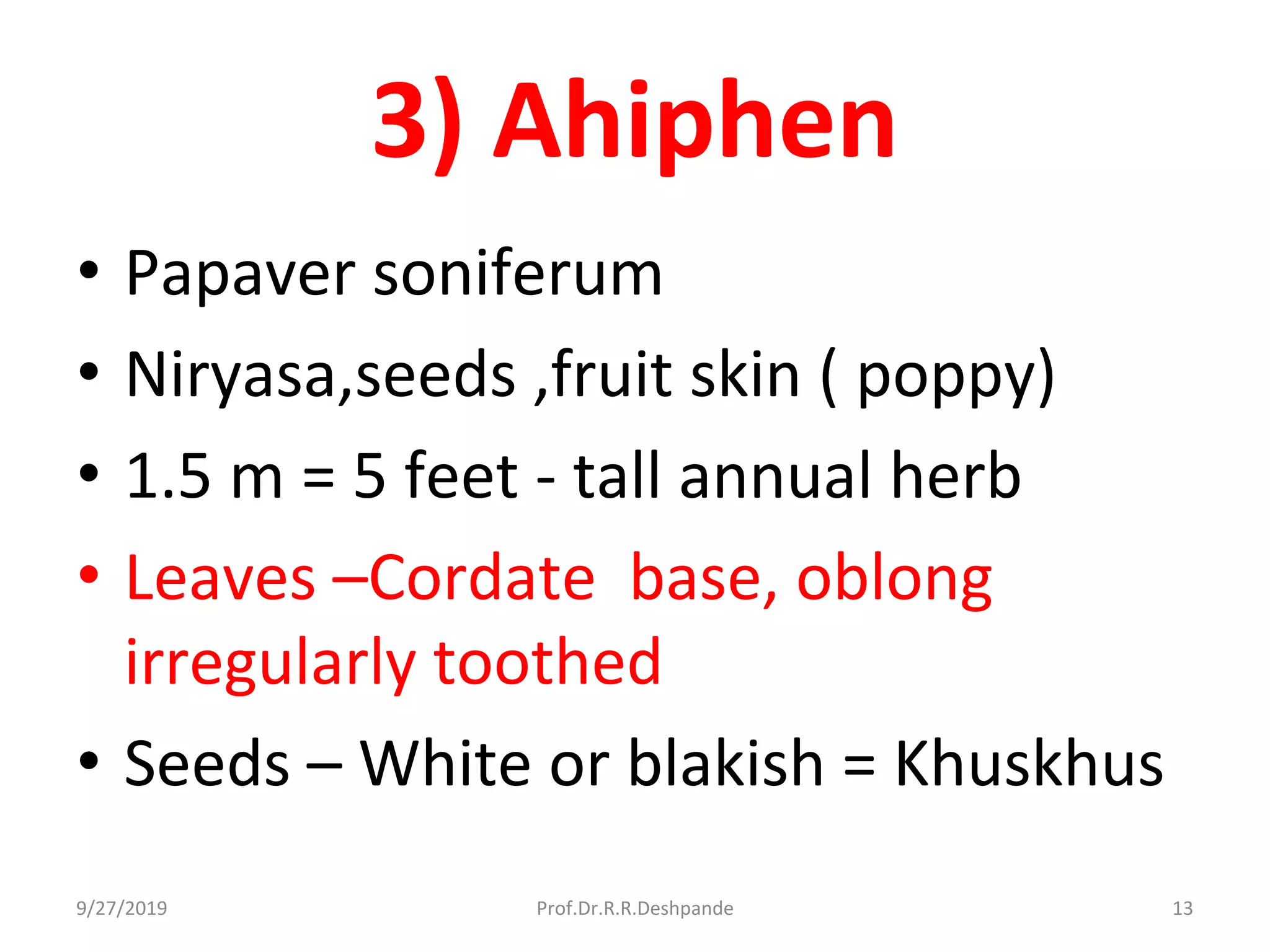 Dravyaguna vignyan ppt | PDF