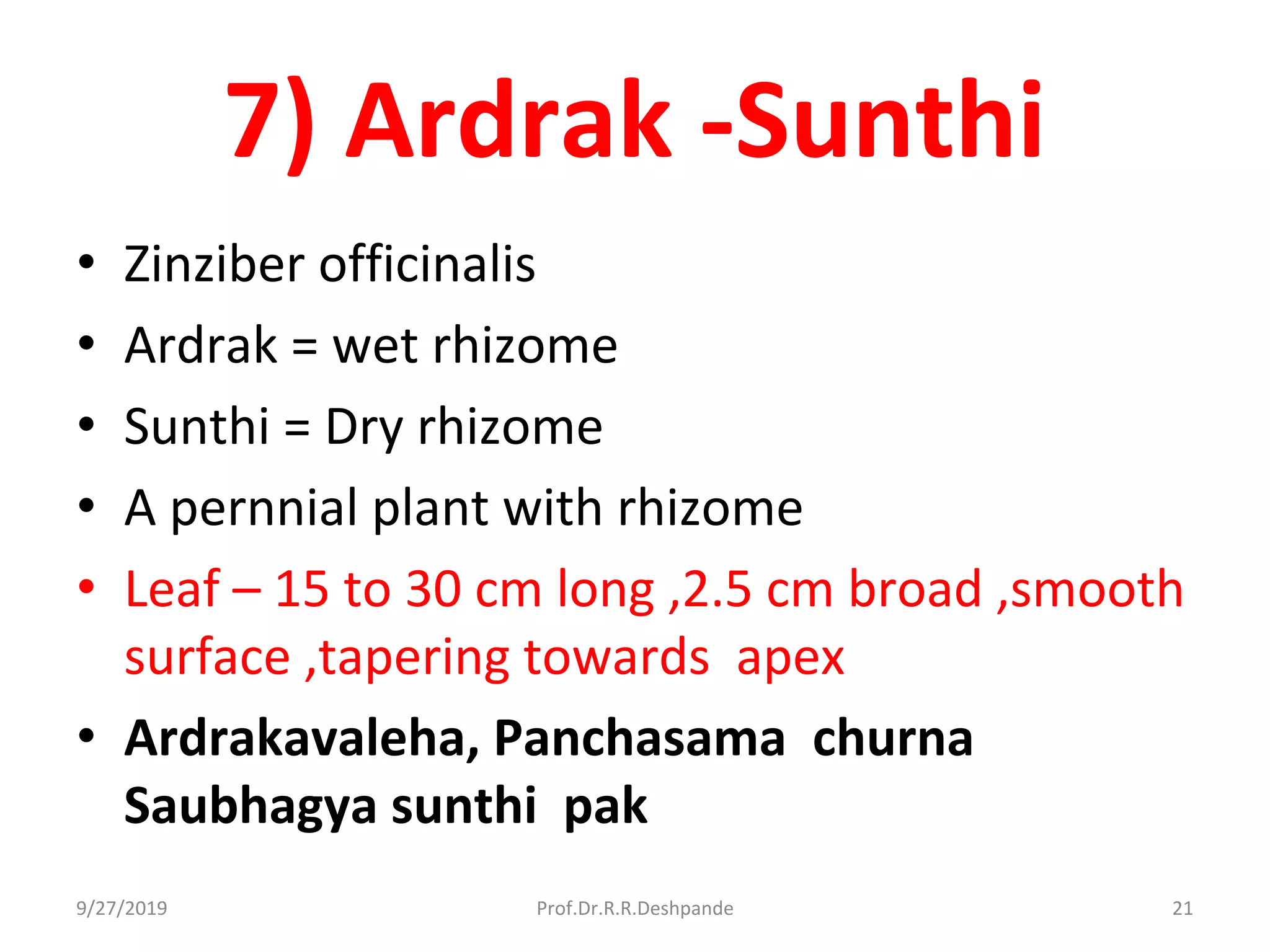 Dravyaguna vignyan ppt | PDF