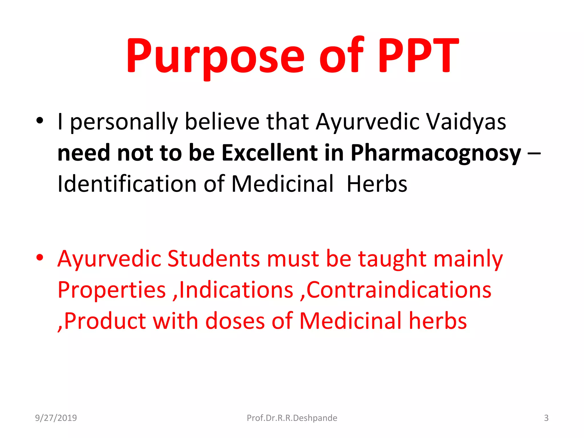 Dravyaguna vignyan ppt | PDF