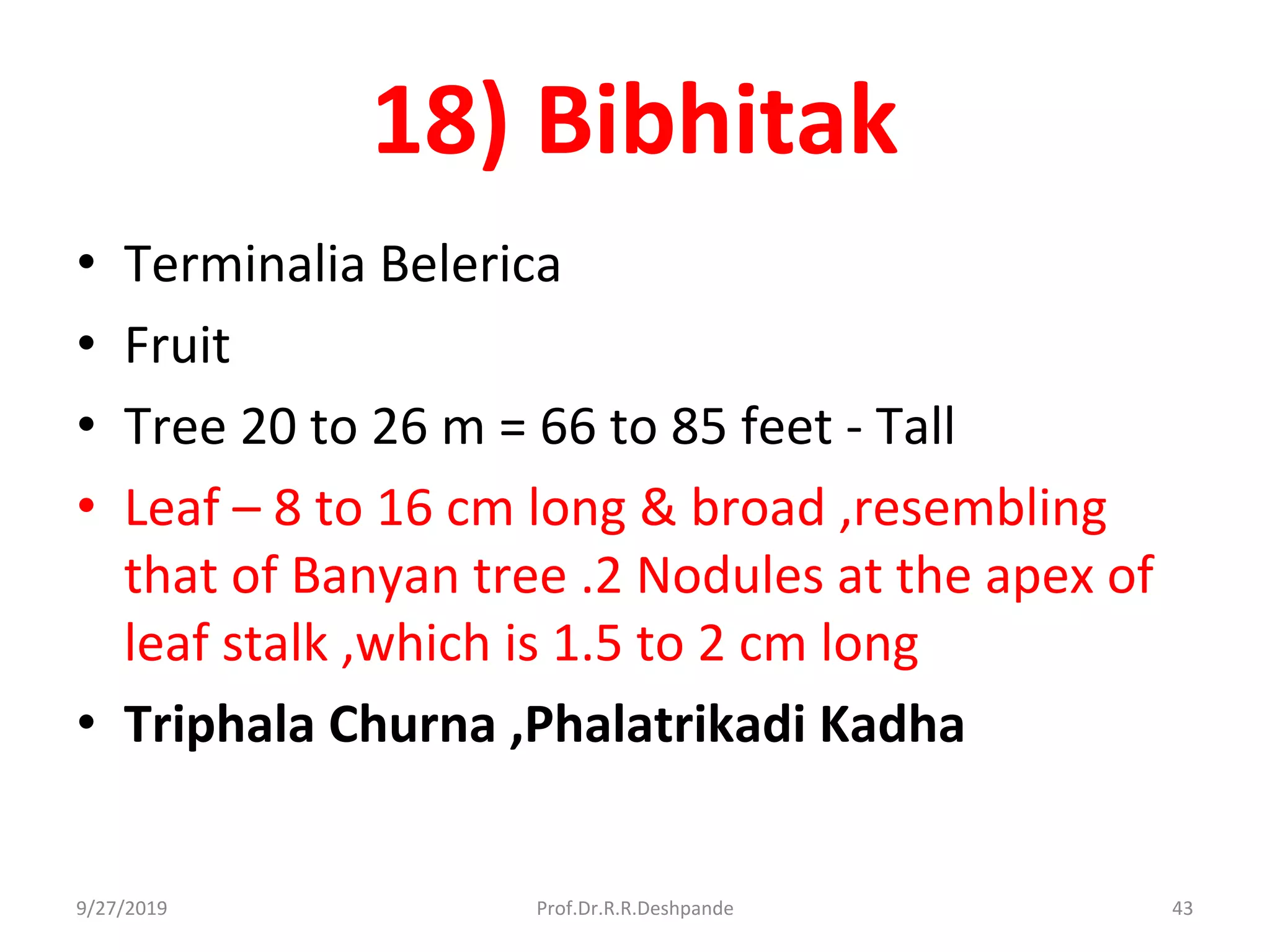 Dravyaguna vignyan ppt | PDF