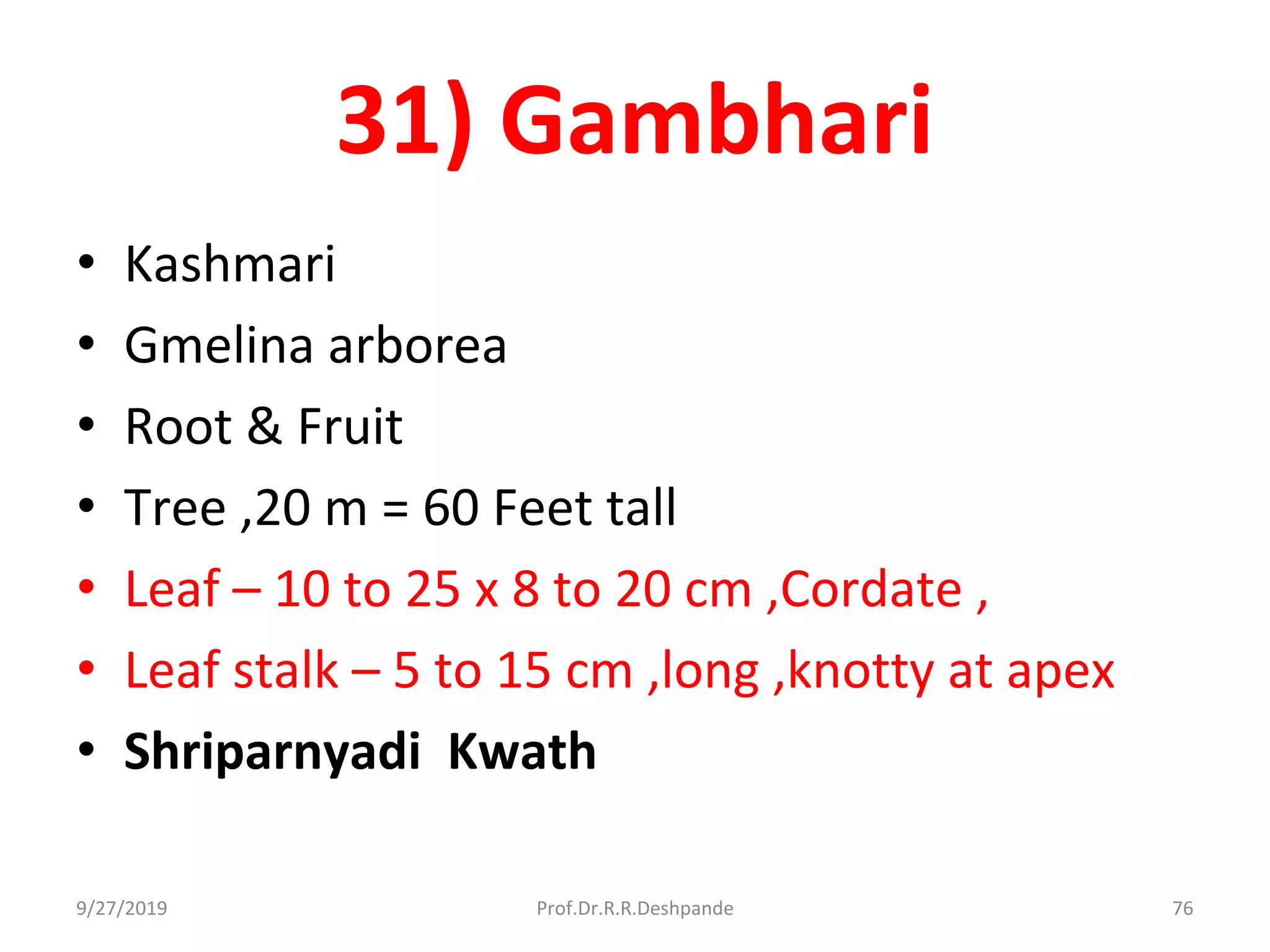 Dravyaguna vignyan ppt | PDF
