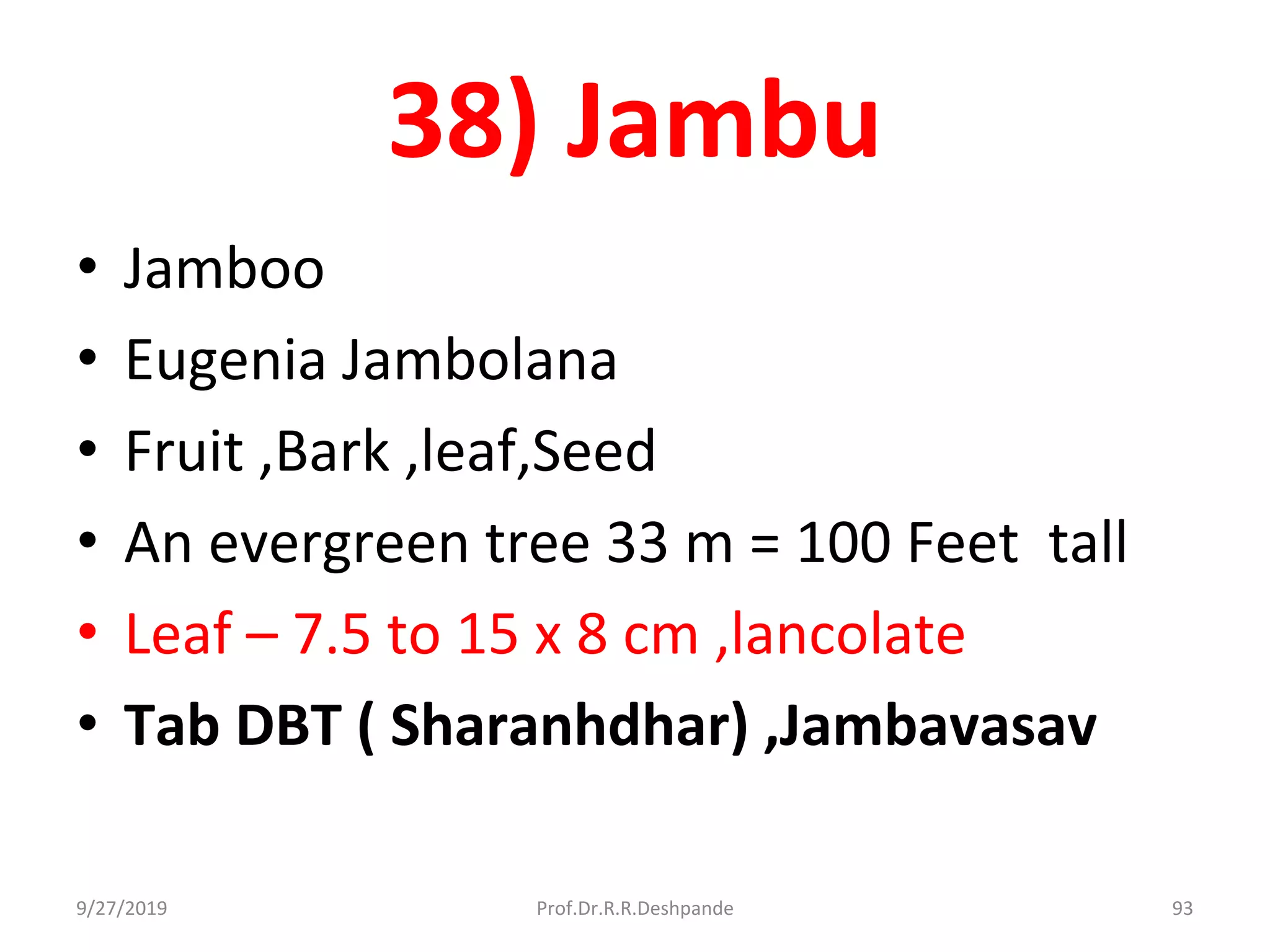 Dravyaguna vignyan ppt | PDF