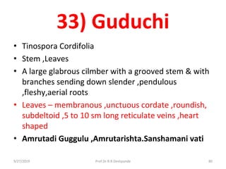 Dravyaguna vignyan ppt | PDF
