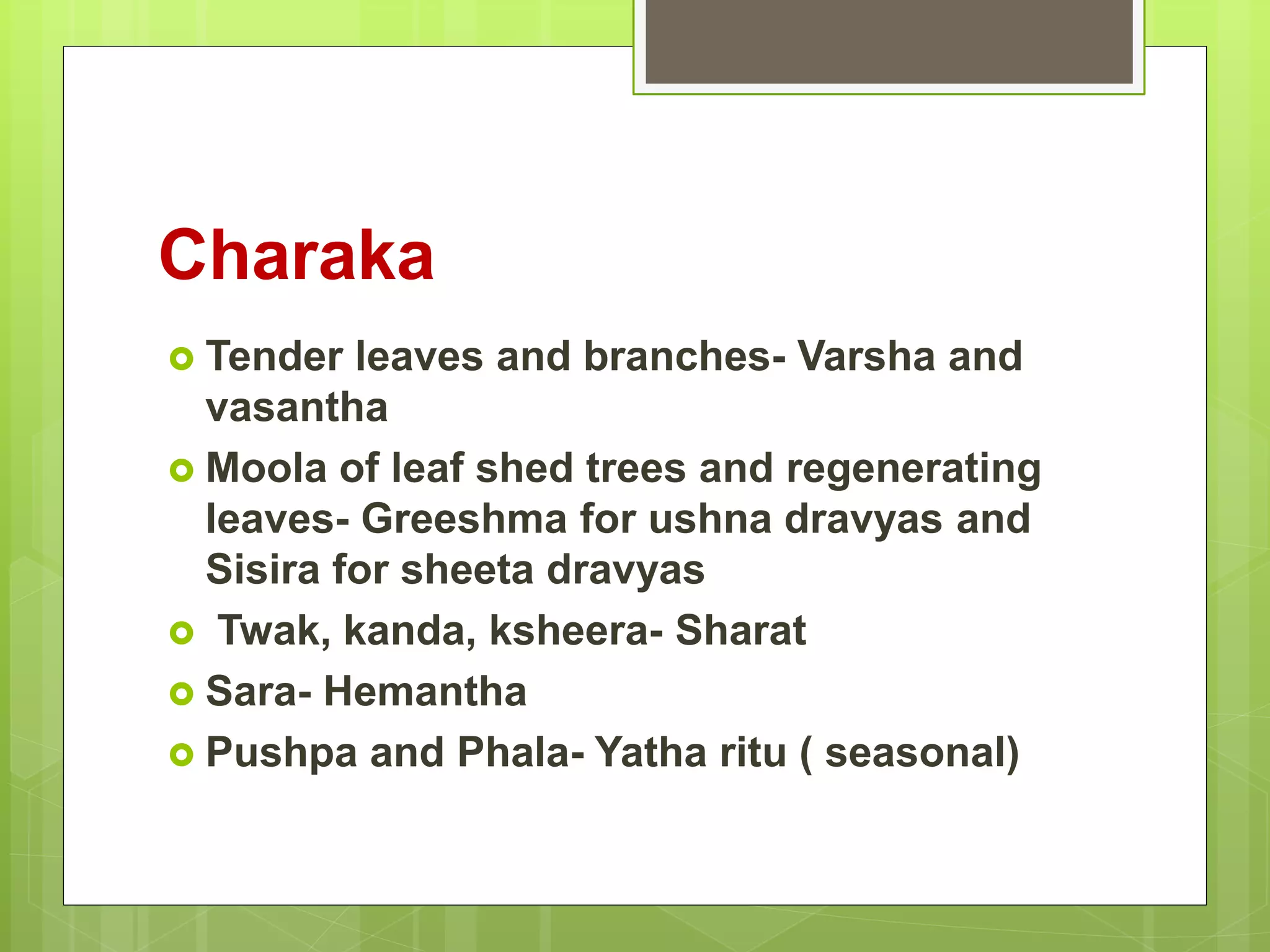 Dravyasangrahana vidhi Module 1 | PPTX