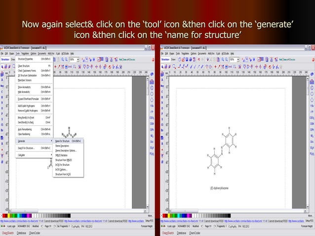 Draw A Chemical Structure Using Chemsketch | PPT
