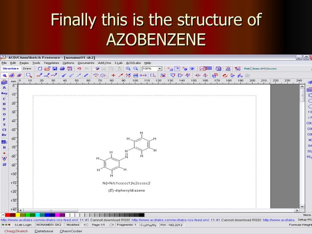 Draw A Chemical Structure Using Chemsketch | PPT