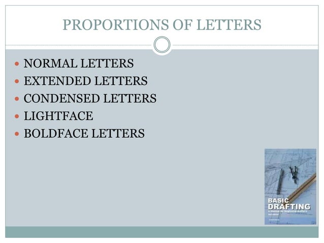 BASIC DRAFTING | PPTX | Drawing and Sketching | Arts and Crafts