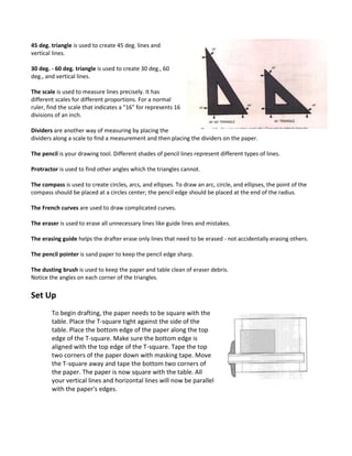 Technical Drawing tools | DOCX