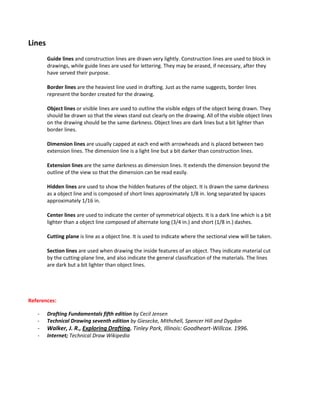 Technical Drawing tools | DOCX