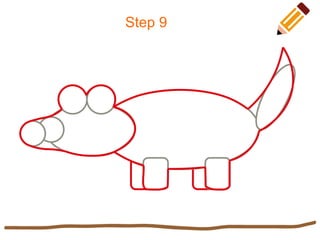 Drawing Tutorial - How To Draw A Cute Cartoon Alligator Step By Step | PPT