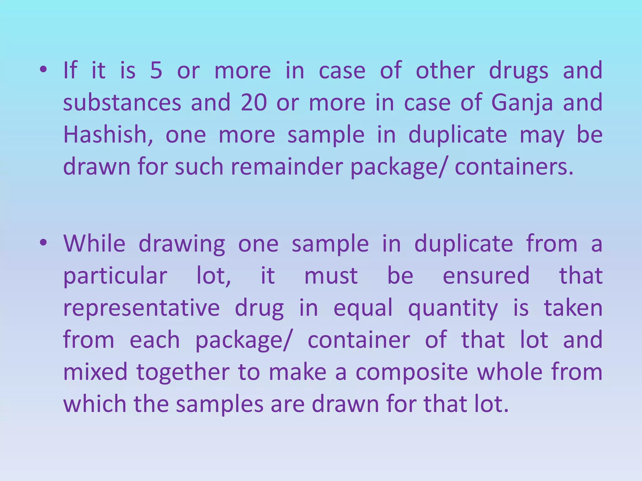 Drawal of samples, storage, disposal of narcotics drugs.ppt
