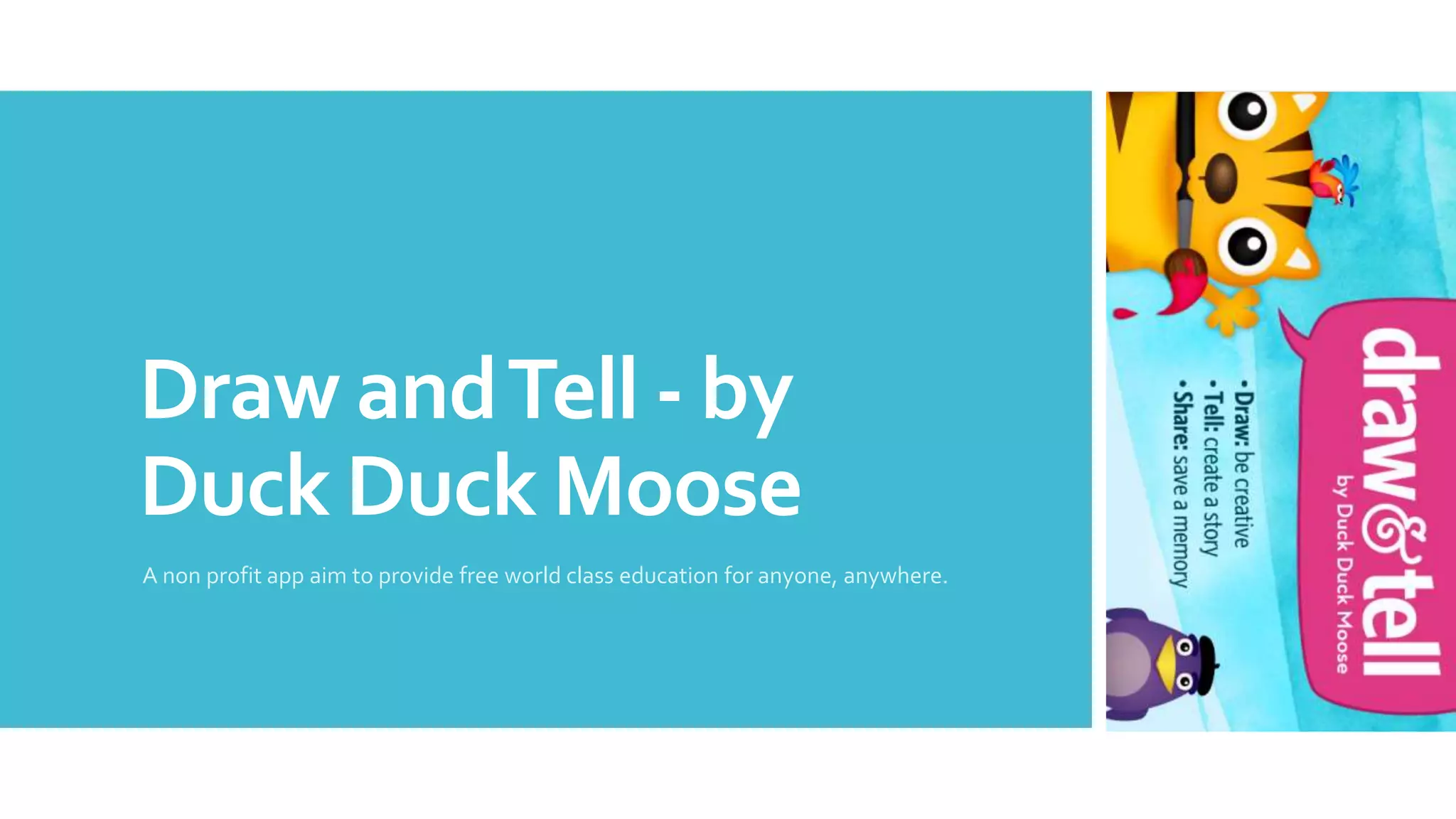 Draw and Tell By Duck Duck Moose | PPTX