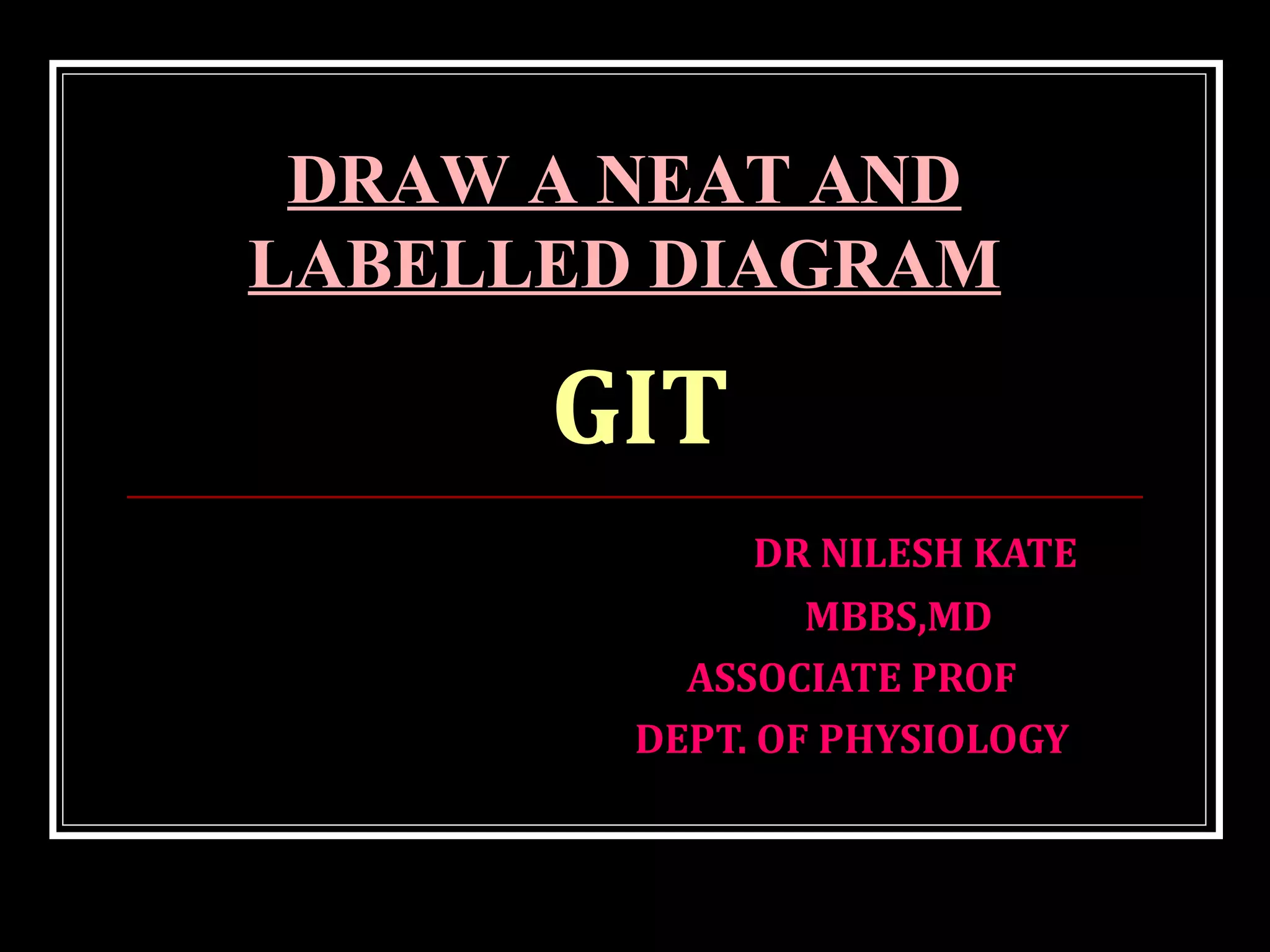 DRAW A NEAT DIAGRAM - GIT | PPT