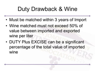 Duty Drawback, An Explanation - Vallis | PPTX