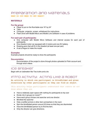 Drawbot activity plan | PDF