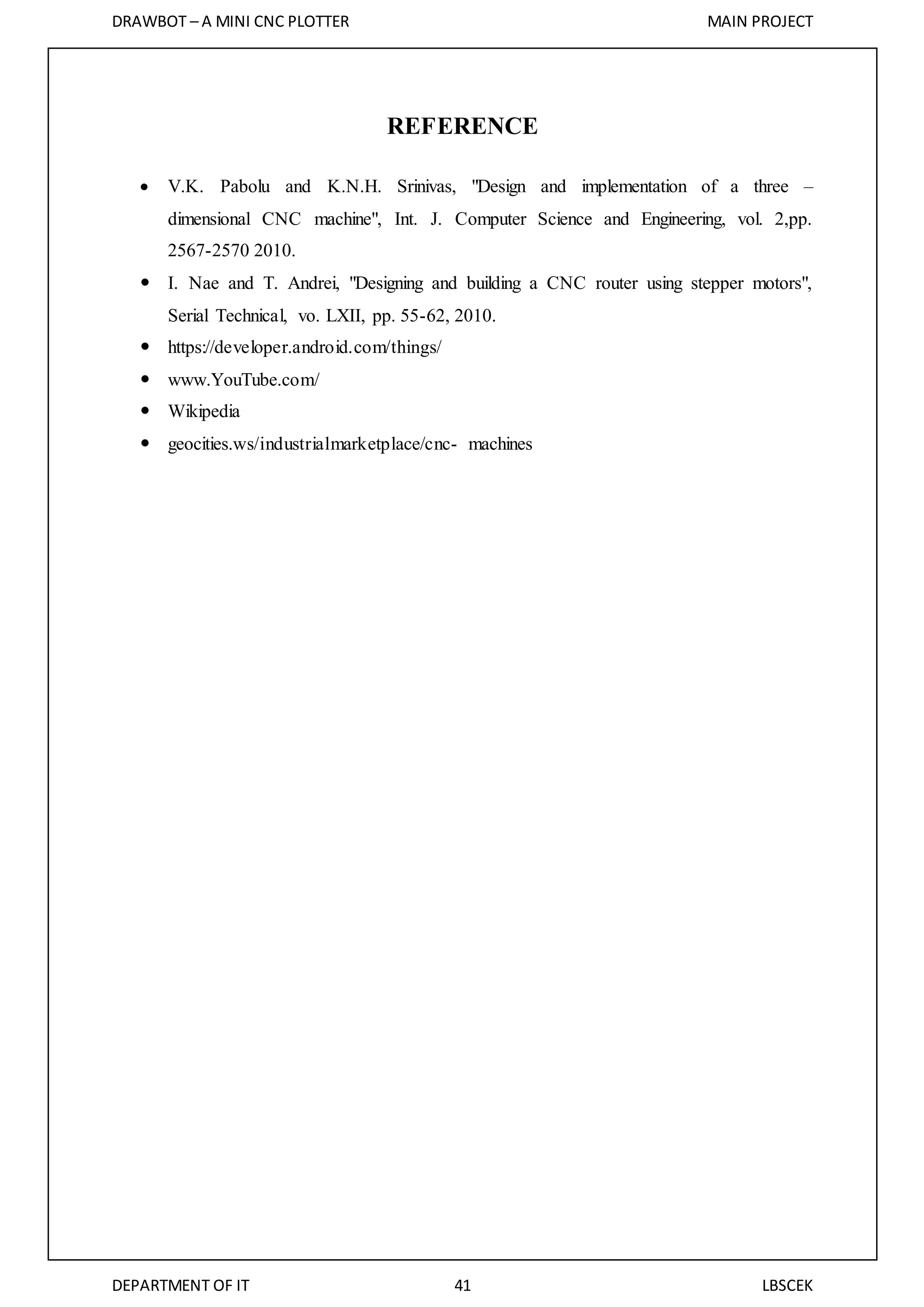 DrawBot - Android Thing CNC Plotter | PDF