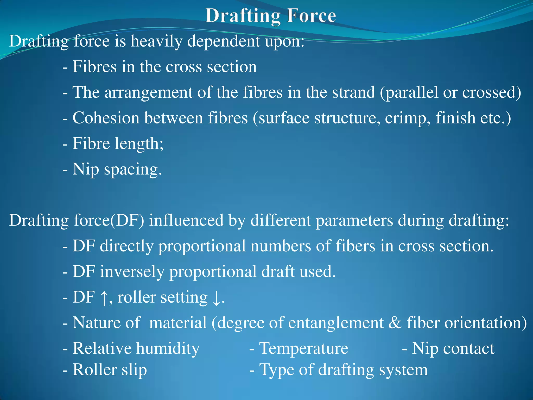 Yarn Manufacturing Process : Drawframe | PDF
