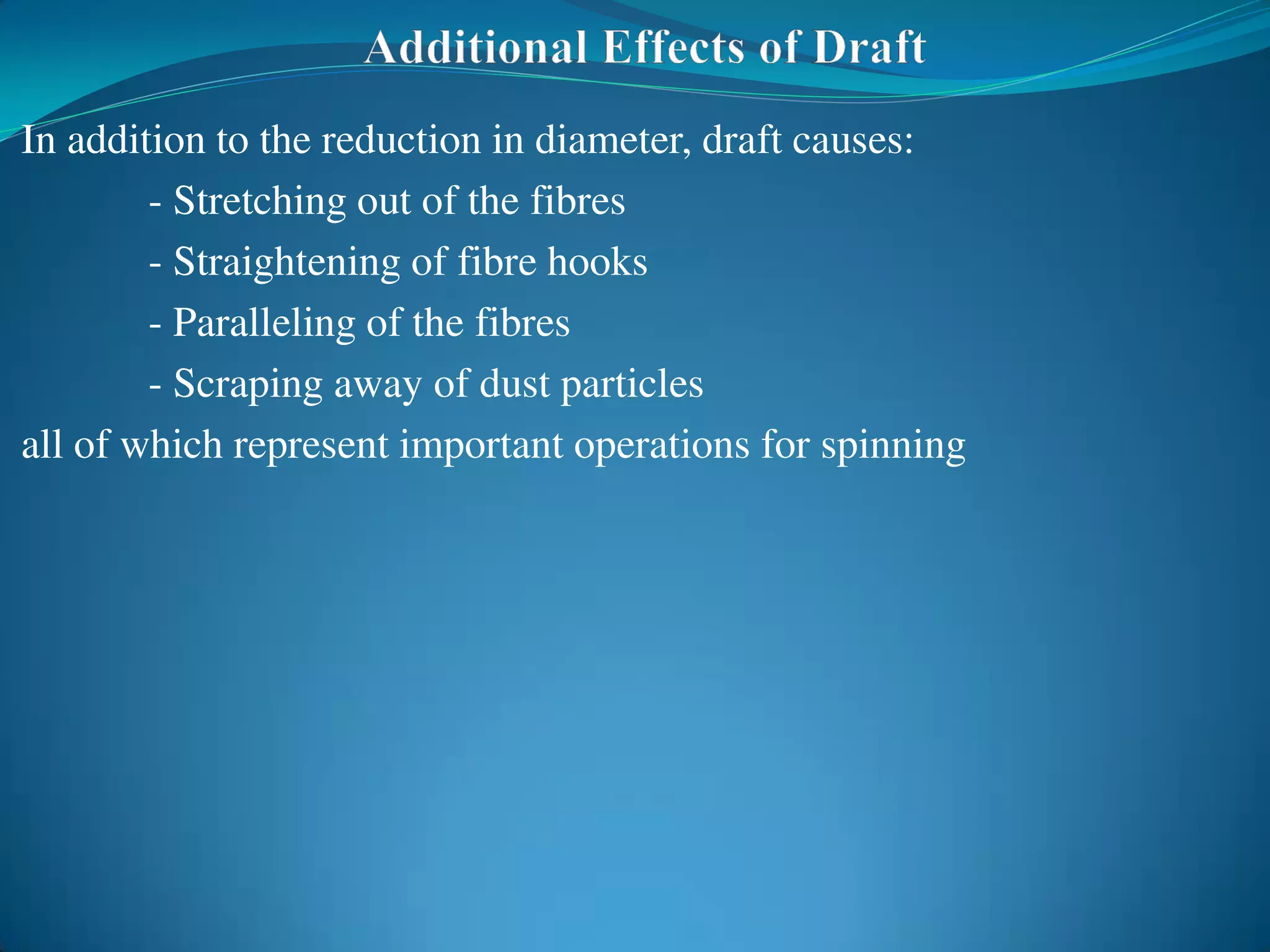 Yarn Manufacturing Process : Drawframe | PDF