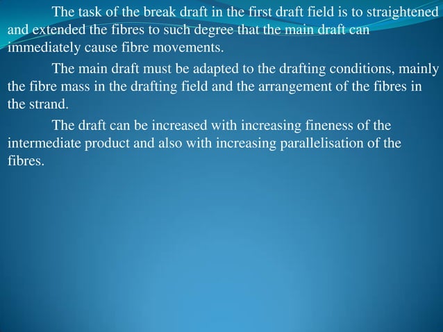 Yarn Manufacturing Process : Drawframe | PDF