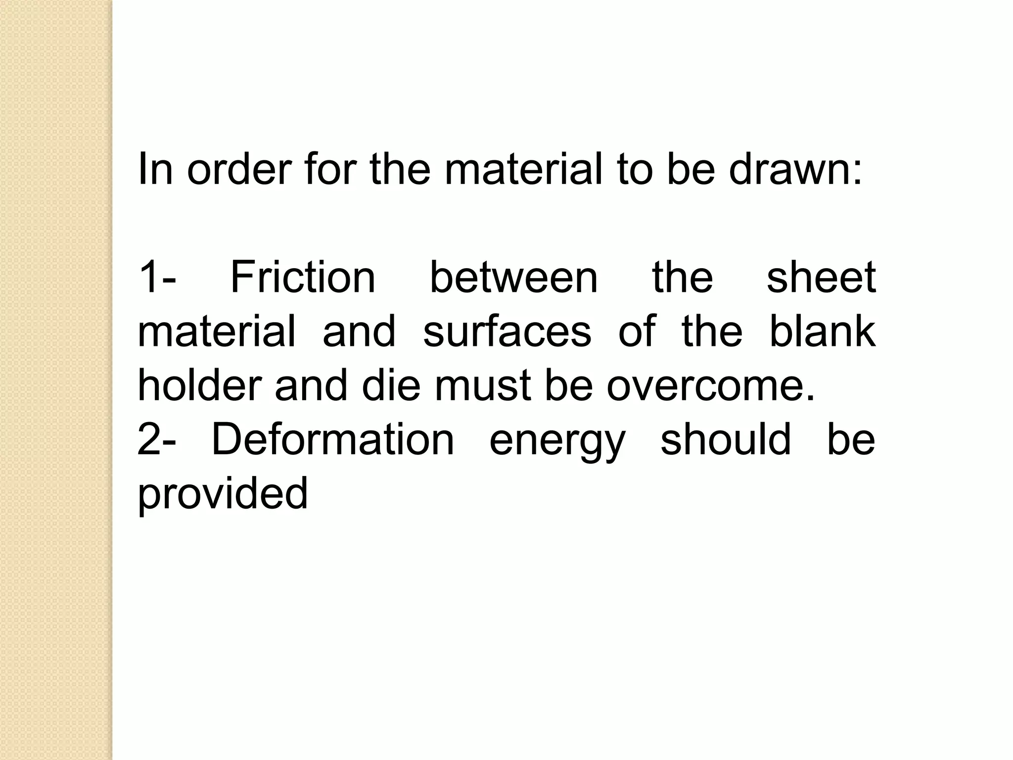 Drawing Processes in Manufacturing | PPTX