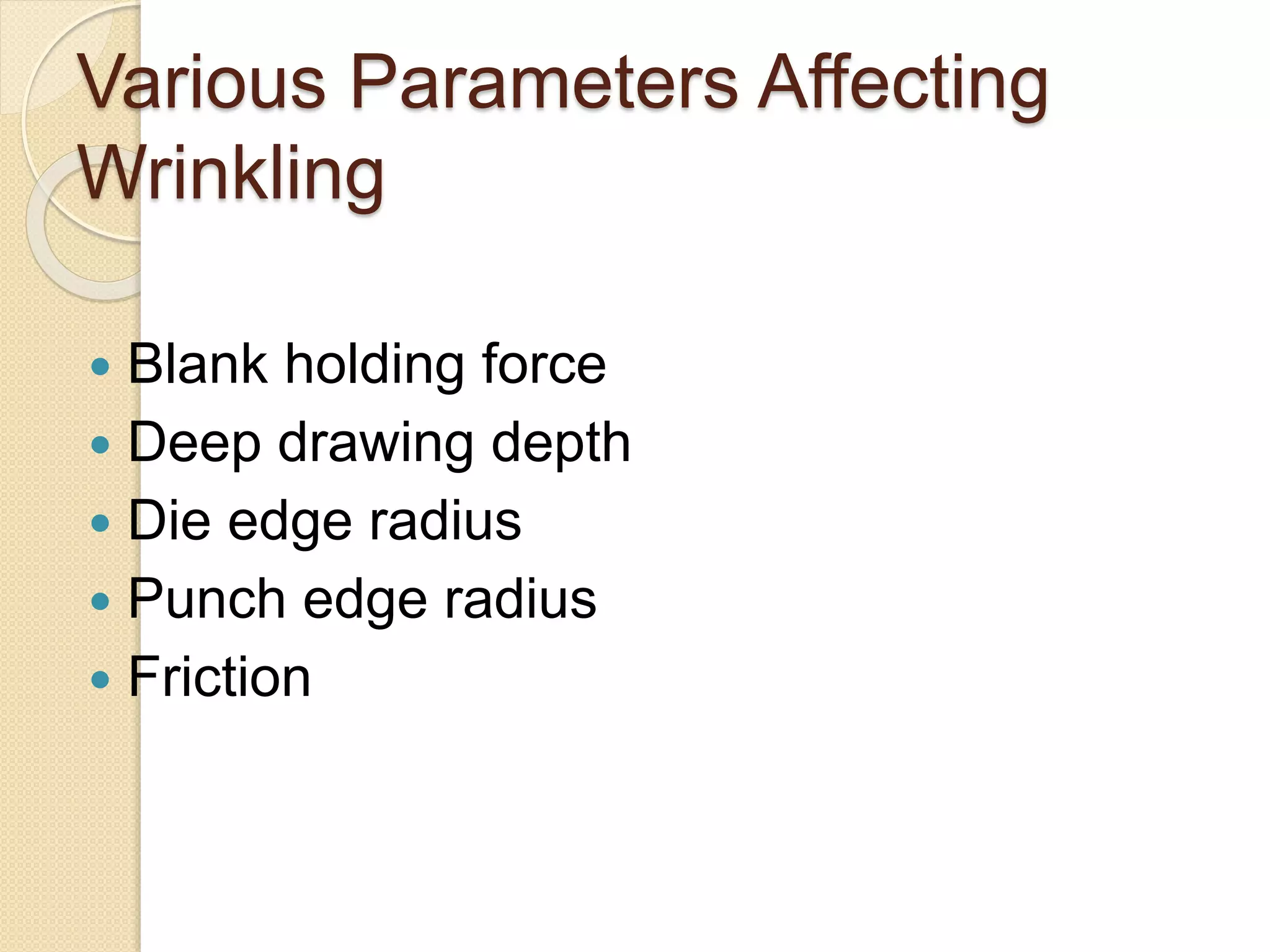 Drawing Processes in Manufacturing | PPTX