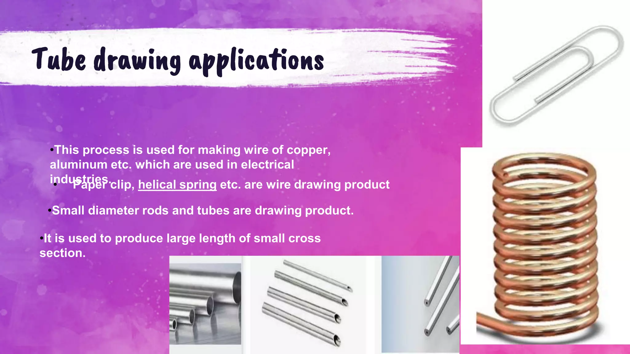 Drawing,Wire Drawing &Tube drawing and Its Applications by polayya ...