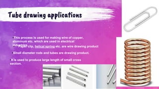 Drawing,Wire Drawing &Tube drawing and Its Applications by polayya ...