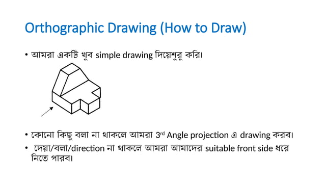 Engineereing drawing orthographic view on 3rd angle projection..pptx