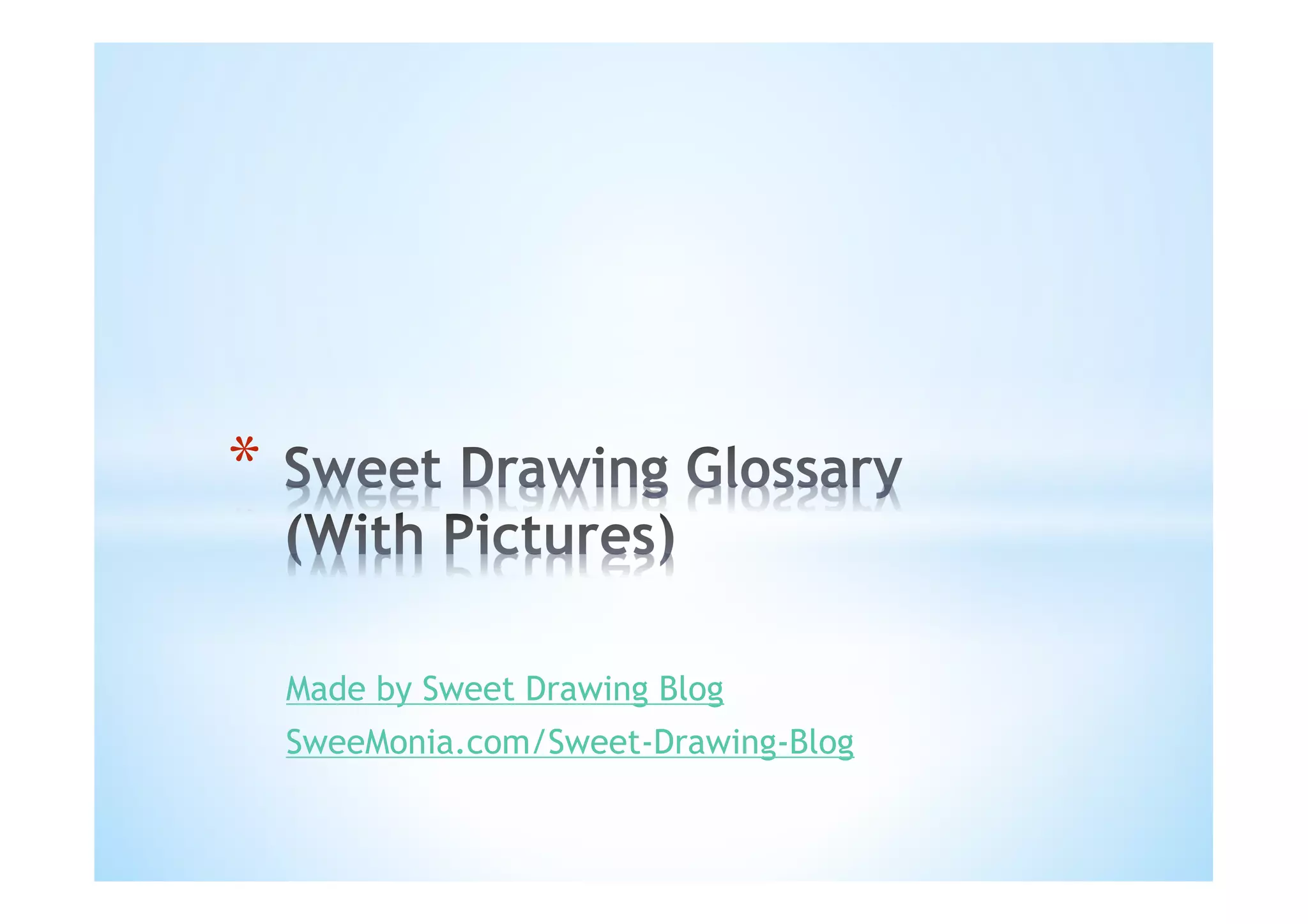Drawing glossary (With Pictures) | PPT