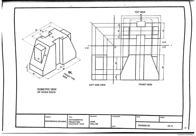 IOE Drawing I Solutions | PPT