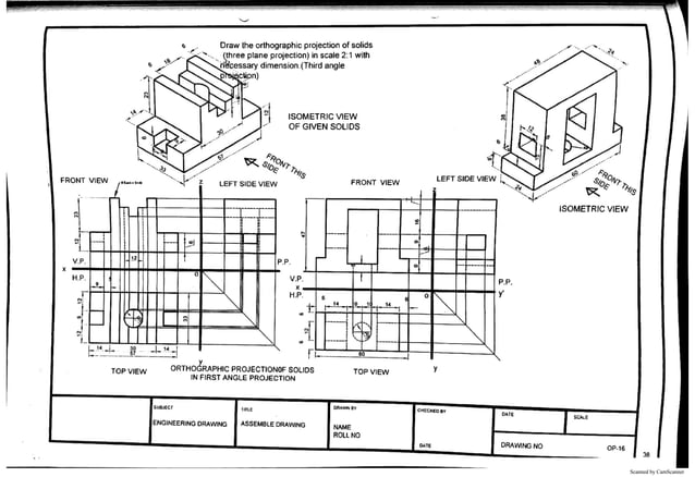 IOE Drawing I Solutions | PPT