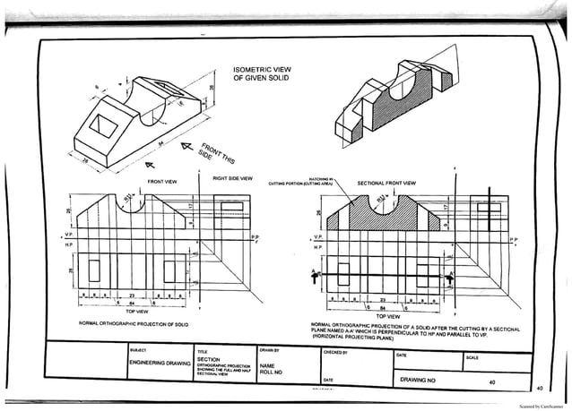IOE Drawing I Solutions | PPT